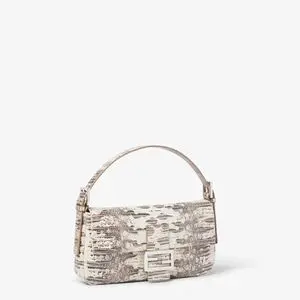 Fendi Baguette® 26424 Parchment-colored Lizard-leather Bag